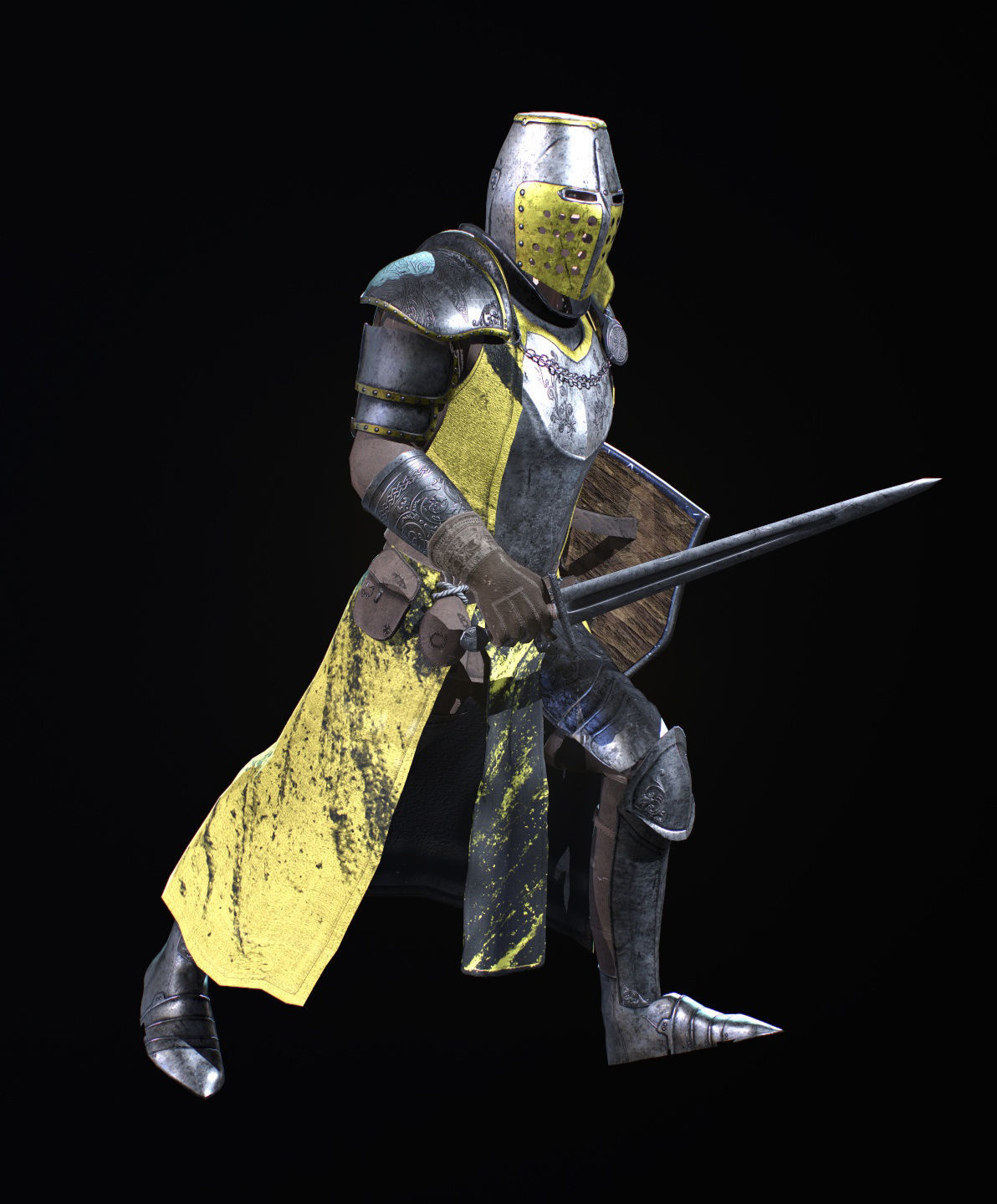 3D model knight VR / AR / low-poly | CGTrader