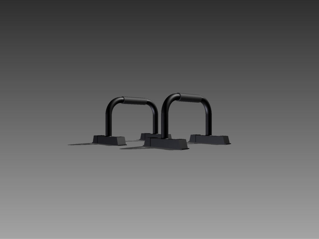 3D model Parallette bars VR / AR / low-poly | CGTrader