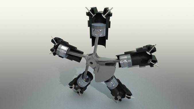 Radial Engine Animation