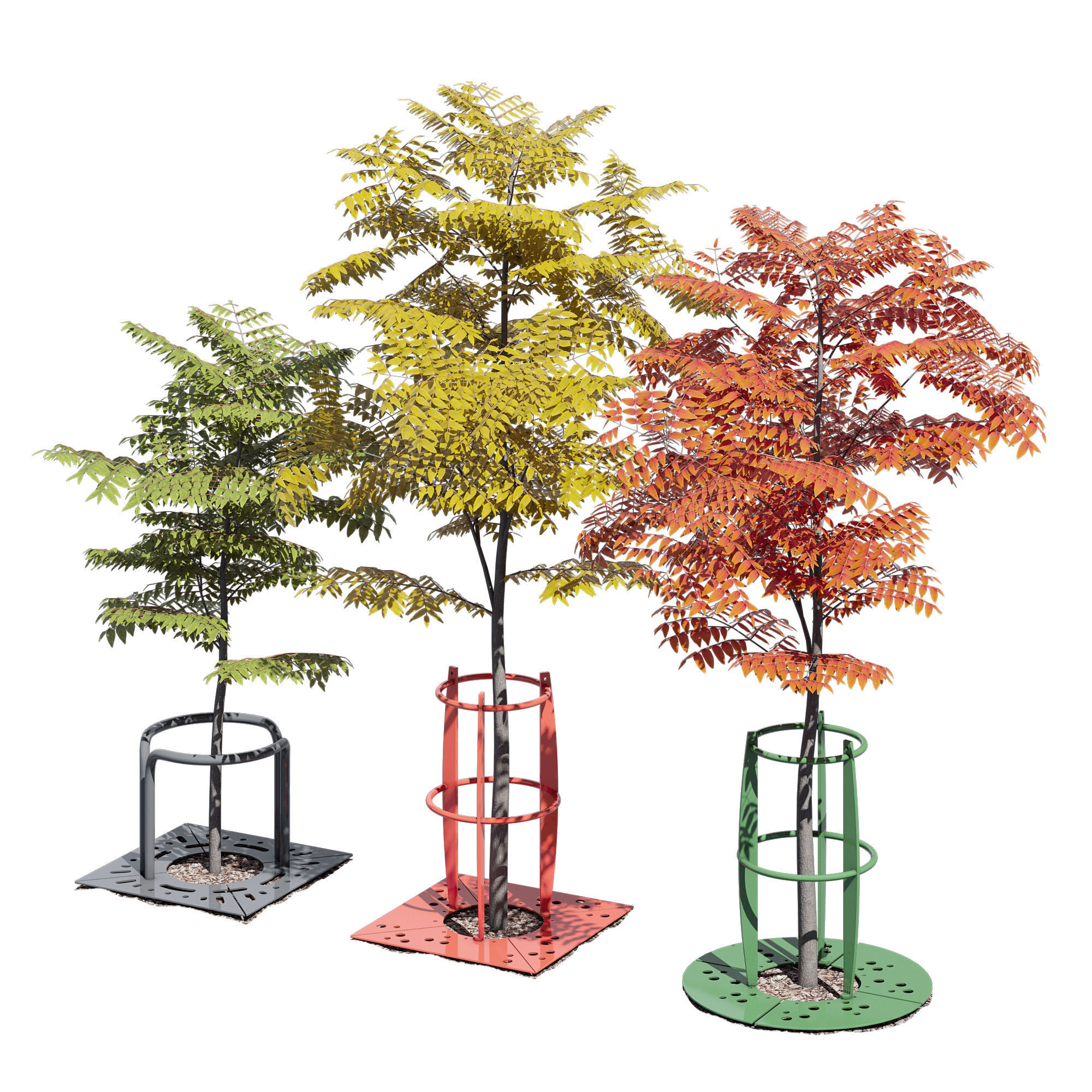 Urban tree grille 3D model | CGTrader