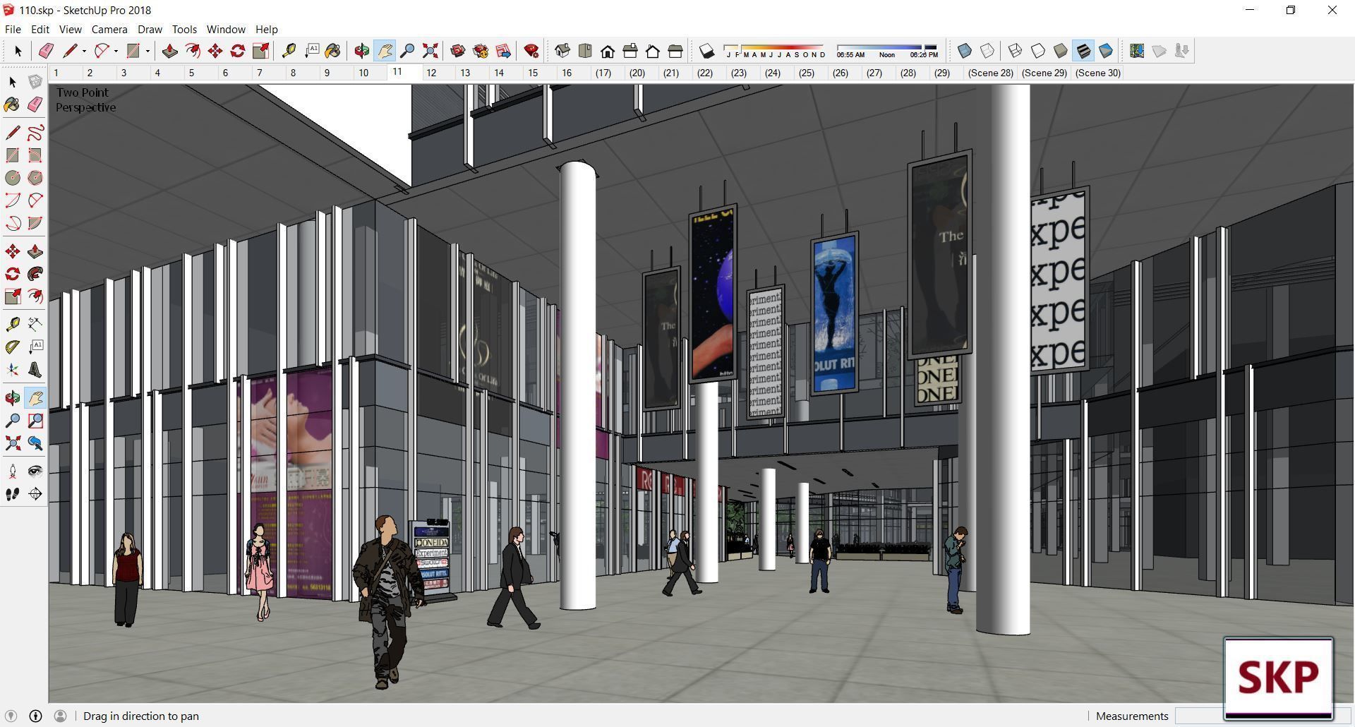 Sketchup Commercial Complex 110 3D model | CGTrader