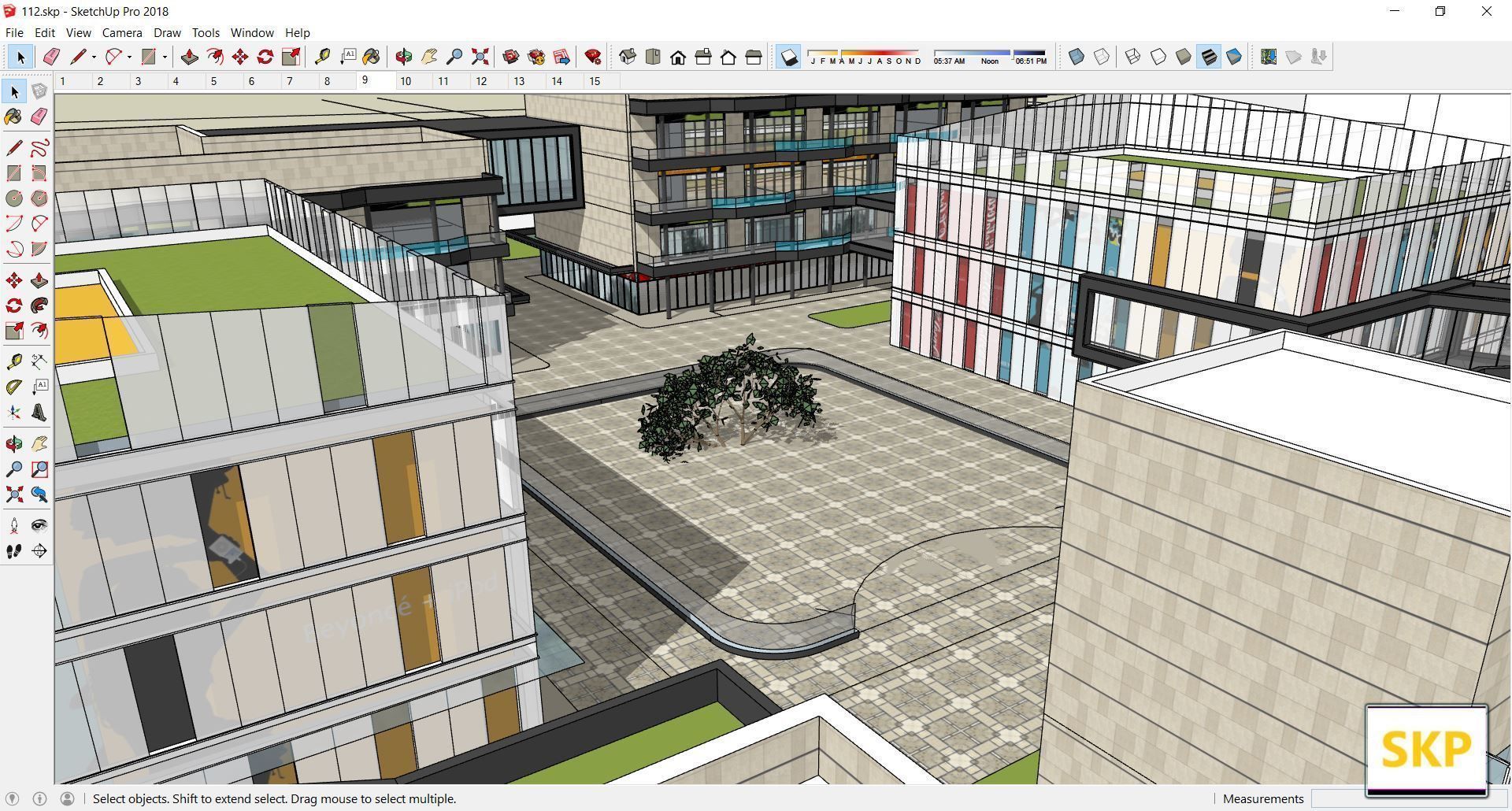 Sketchup Commercial Complex 112 3D model | CGTrader