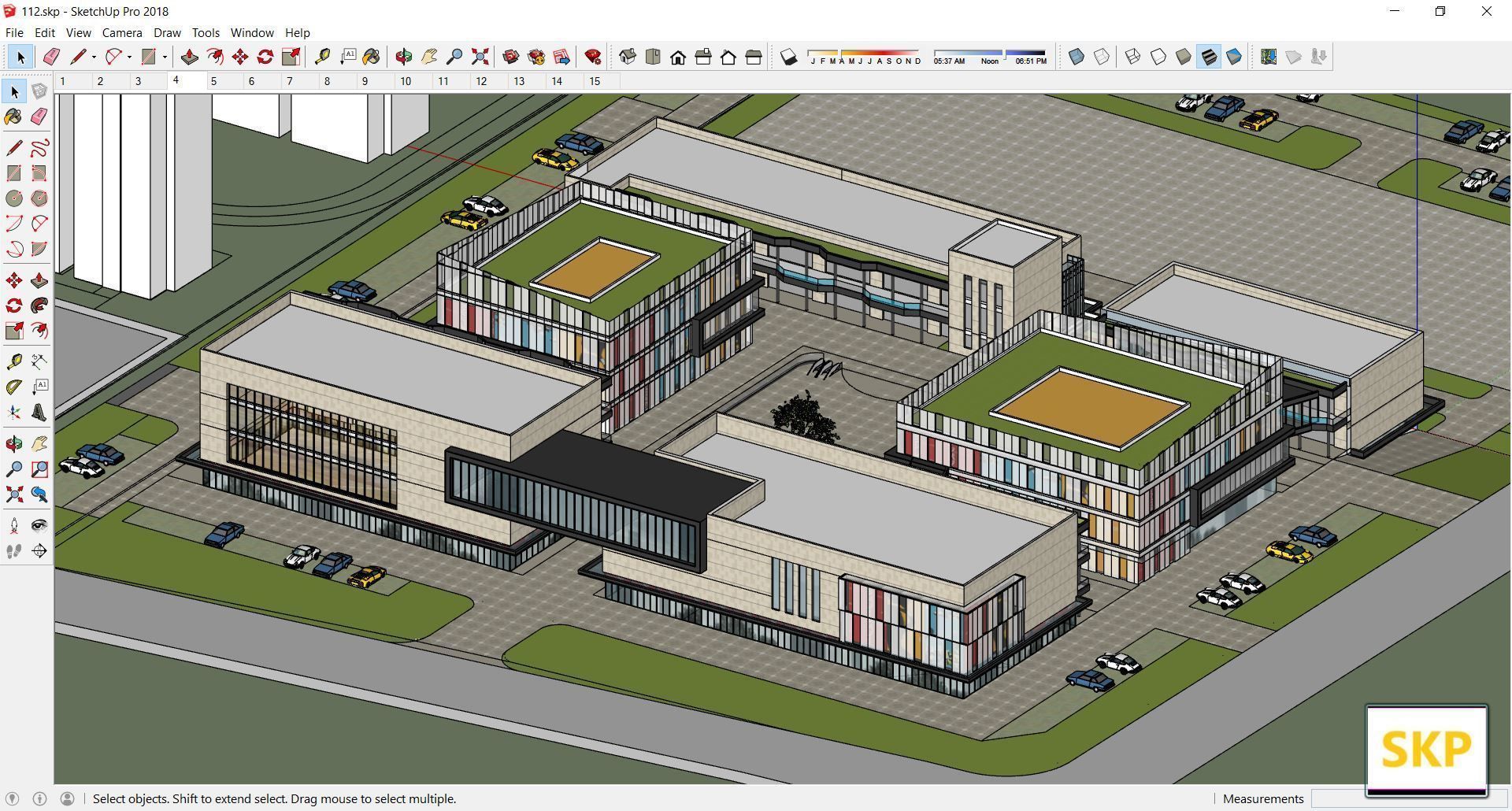 Sketchup Commercial Complex 112 3D model | CGTrader