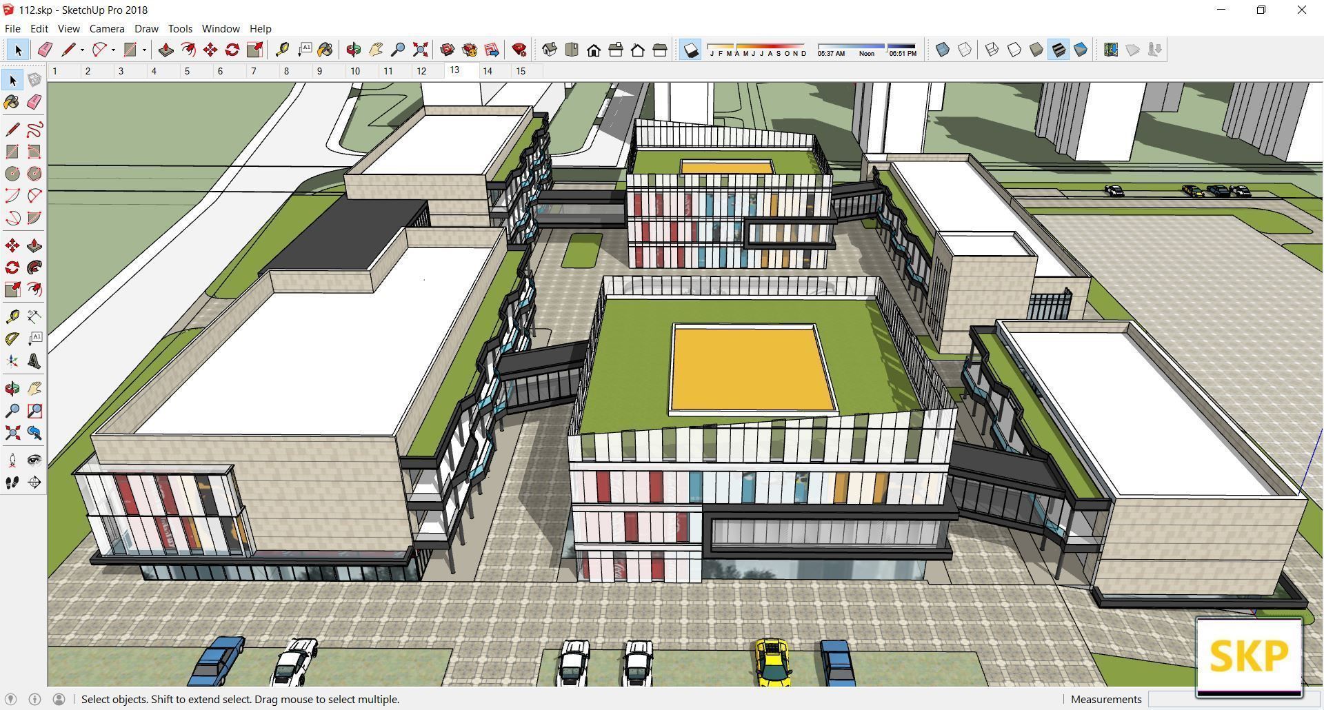 Sketchup Commercial Complex 112 3D model | CGTrader
