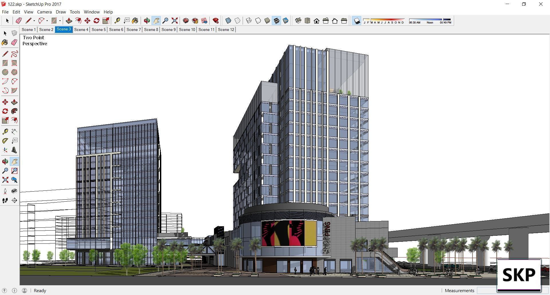 Sketchup Commercial Complex 122 3D model | CGTrader