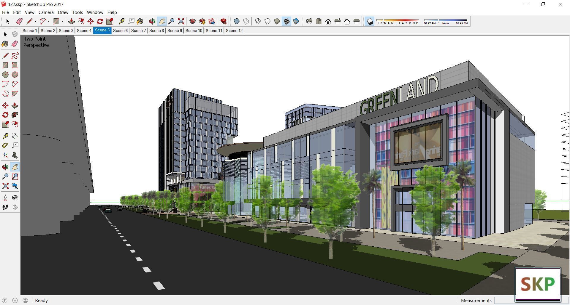 Sketchup Commercial Complex 122 3D model | CGTrader