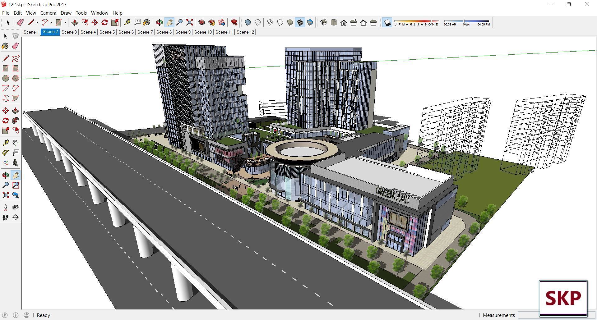 Sketchup Commercial Complex 122 3D model | CGTrader