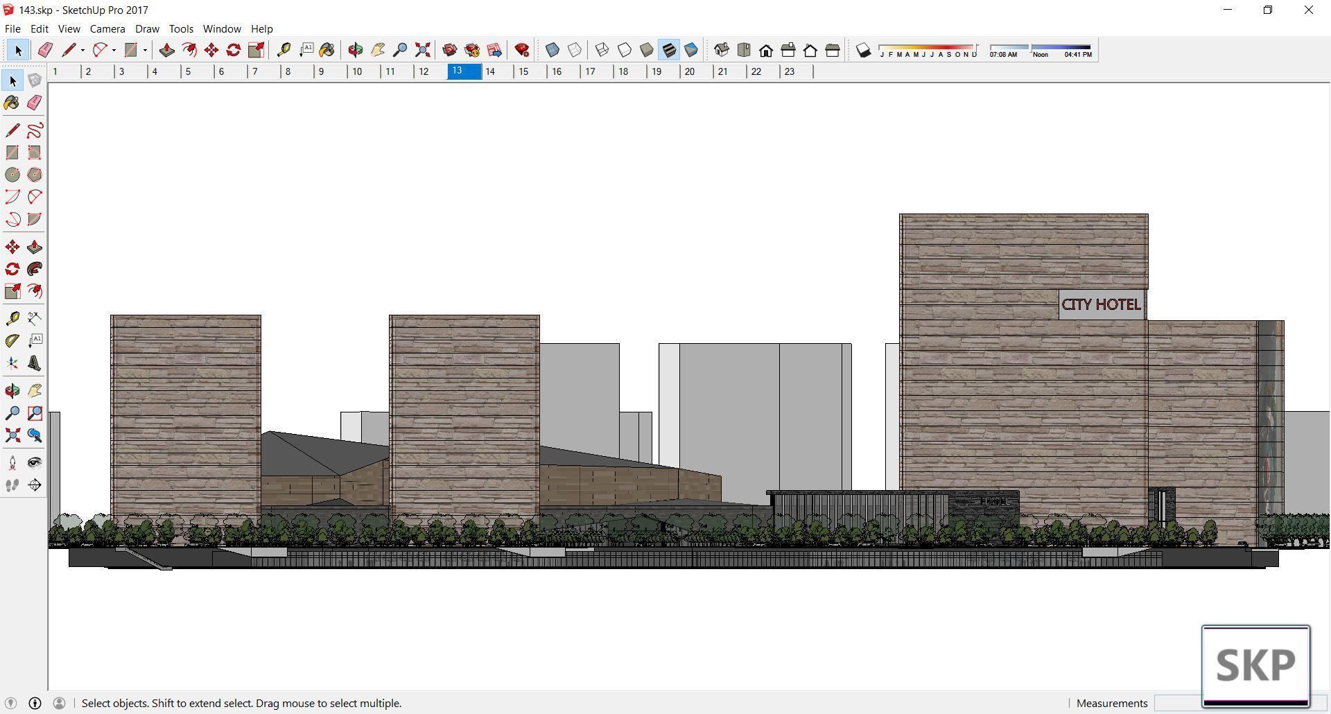 Sketchup Commercial Complex 143 3D model | CGTrader