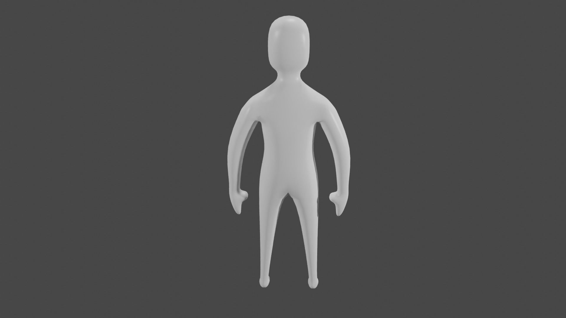 Basic human figure model reference free VR / AR / low-poly 3D model ...