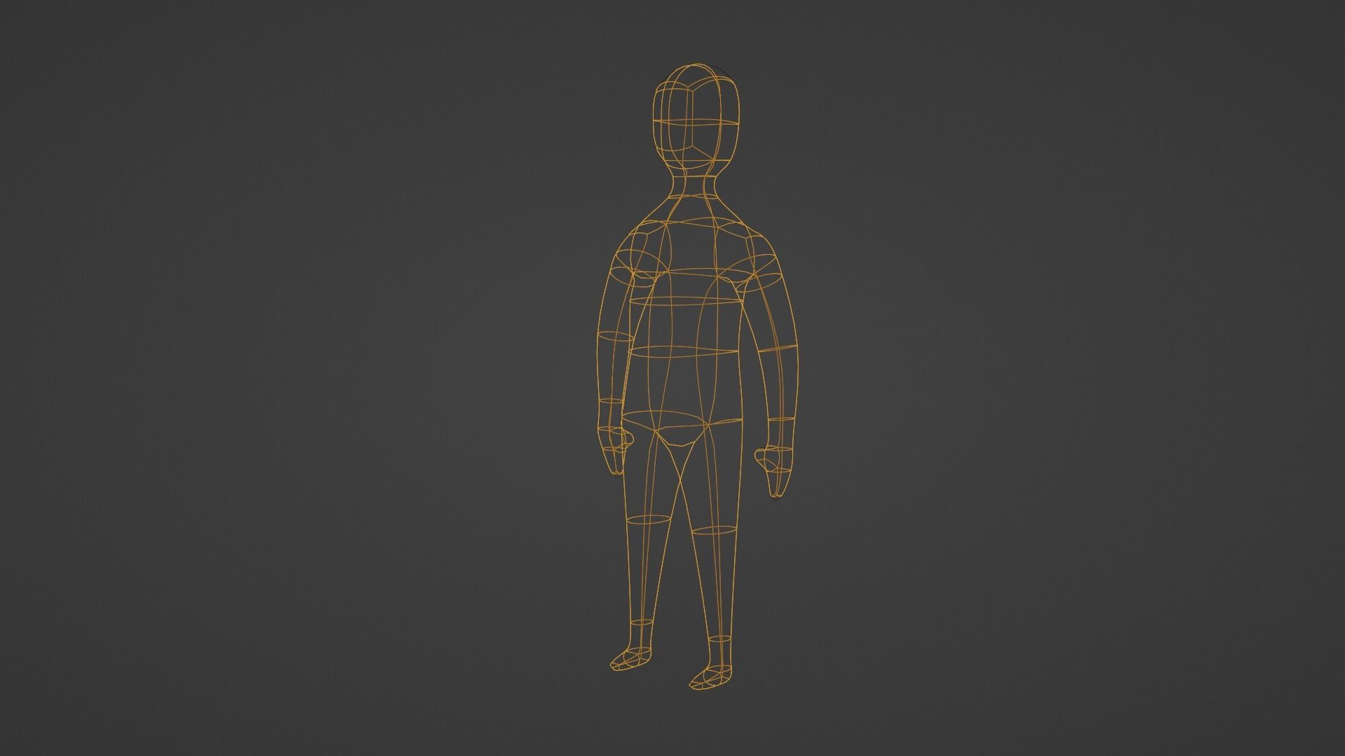 Basic human figure model reference free VR / AR / low-poly 3D model ...