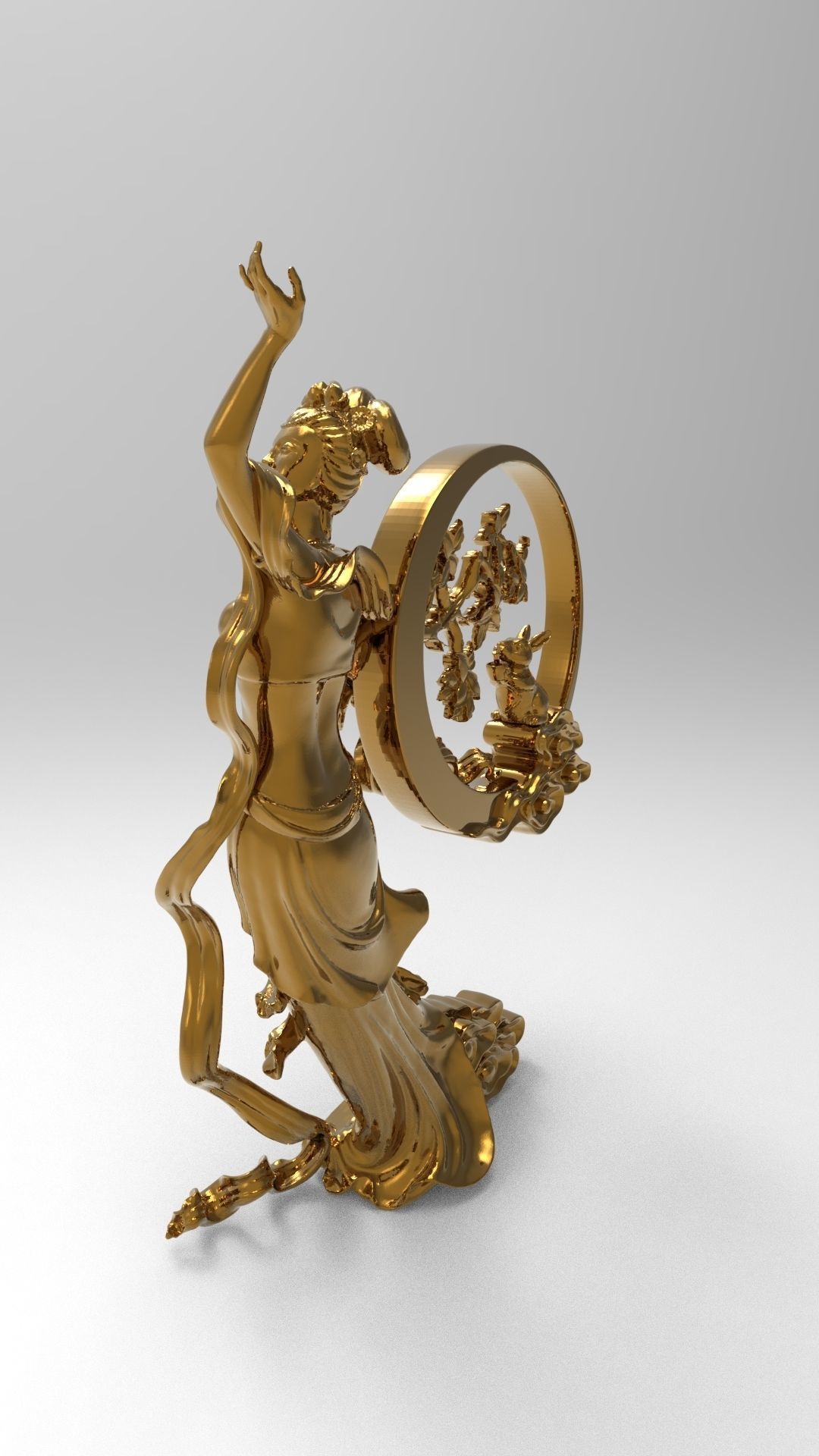 Chang e the Chinese goddess of the Moon mythology 3D model 3D printable ...