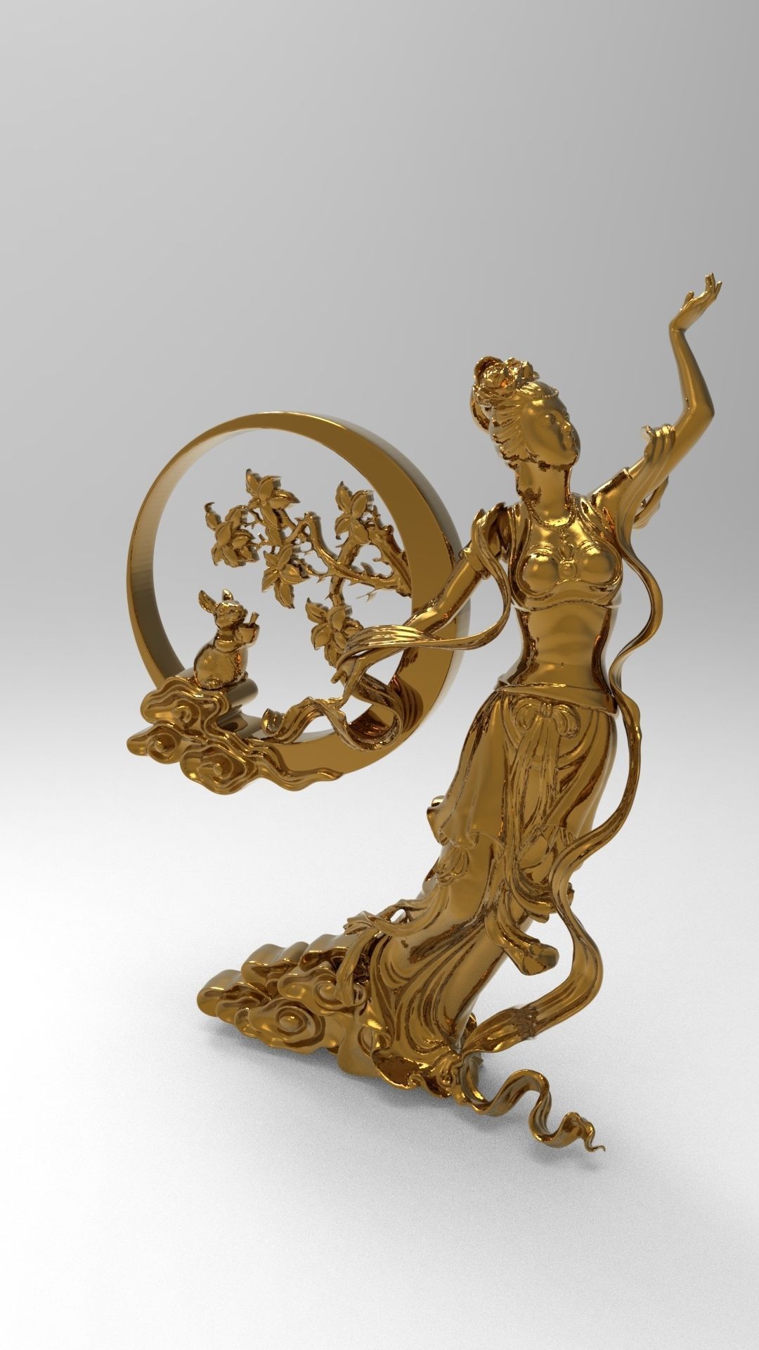 Chang e the Chinese goddess of the Moon mythology 3D model 3D printable ...
