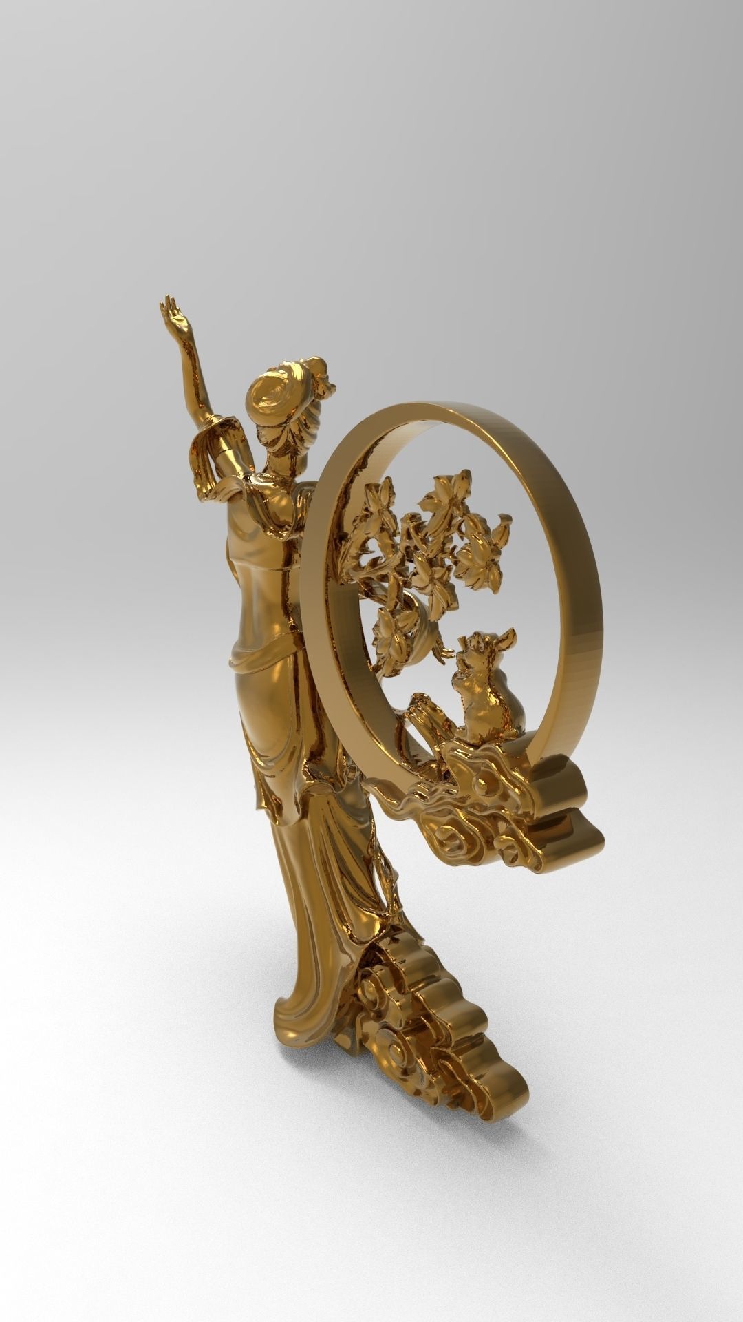 Chang e the Chinese goddess of the Moon mythology 3D model 3D printable ...