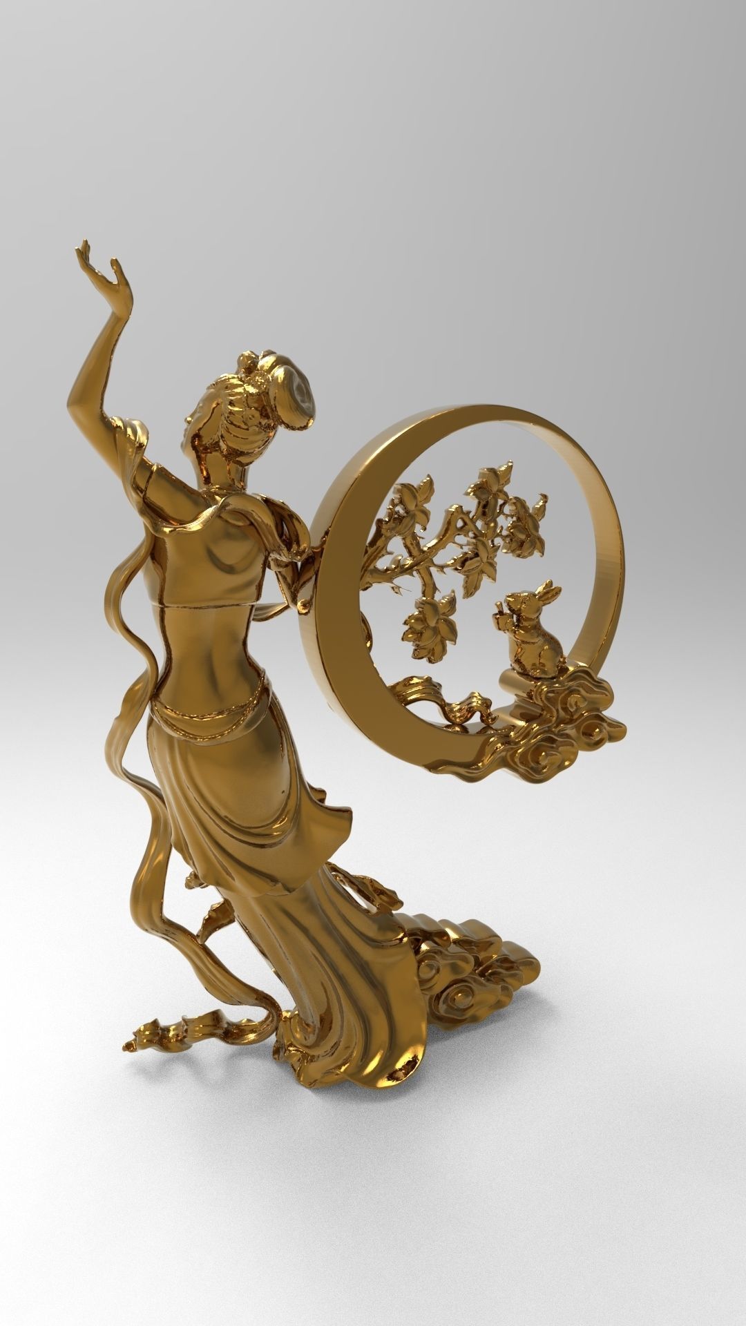 Chang e the Chinese goddess of the Moon mythology 3D model 3D printable ...