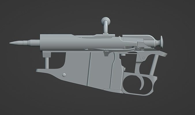 3D model Mosin Nagant Mechanizm VR / AR / low-poly | CGTrader