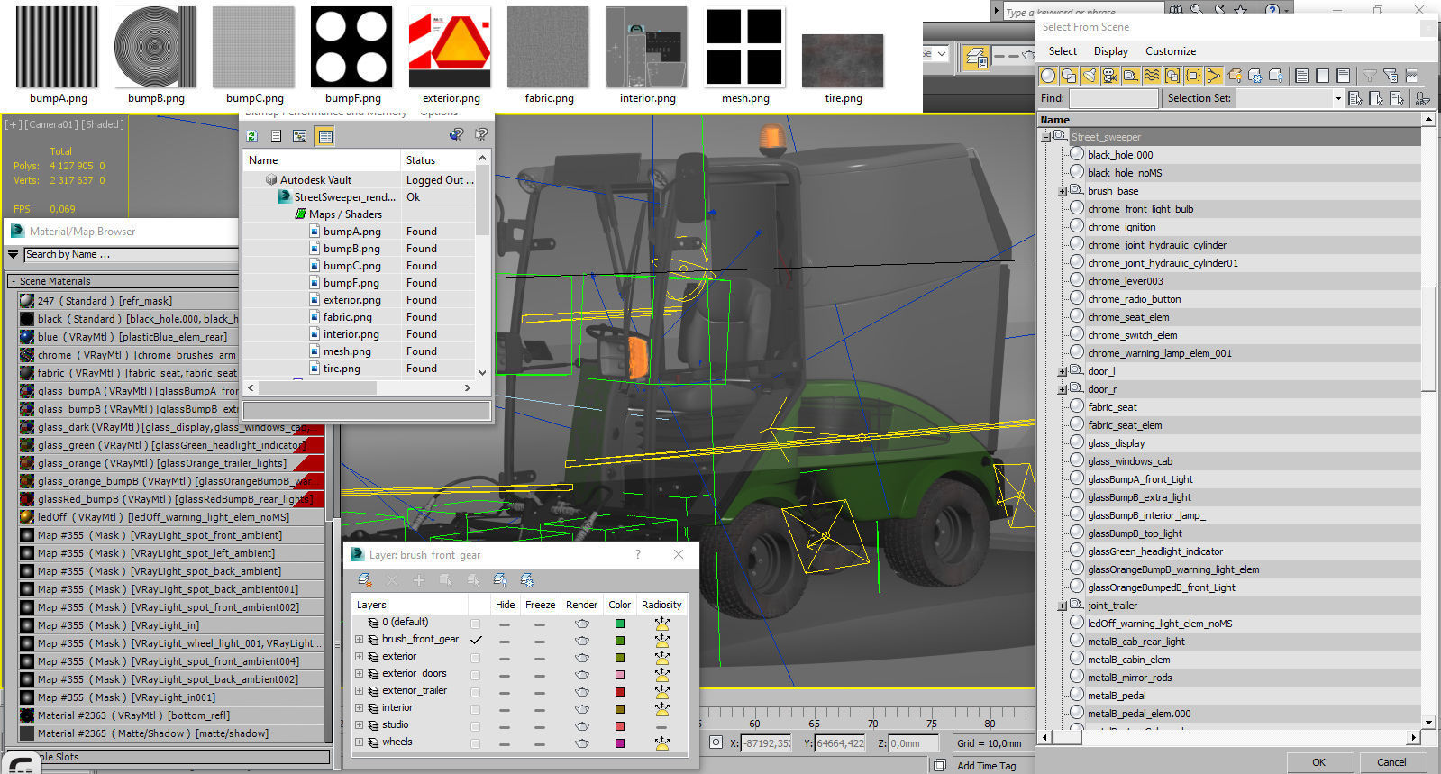 Compact Street Sweeper 3D model | CGTrader