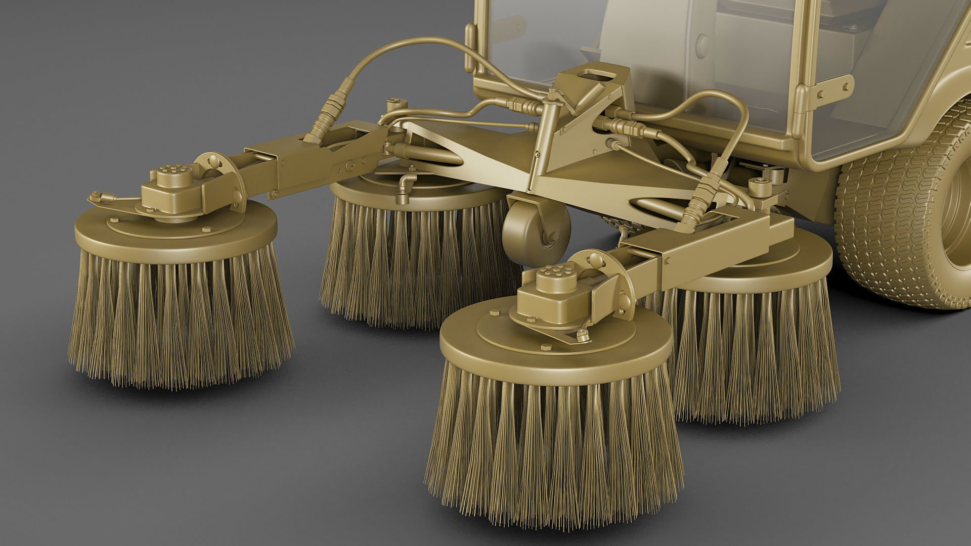 Compact Street Sweeper 3D model | CGTrader