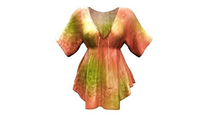 3D model Tunic Dress VR / AR / low-poly | CGTrader