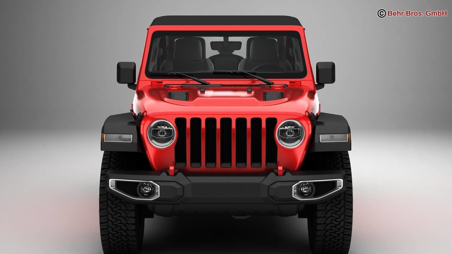 Jeep Wrangler Rubicon 4 Door 2018 3D model animated | CGTrader