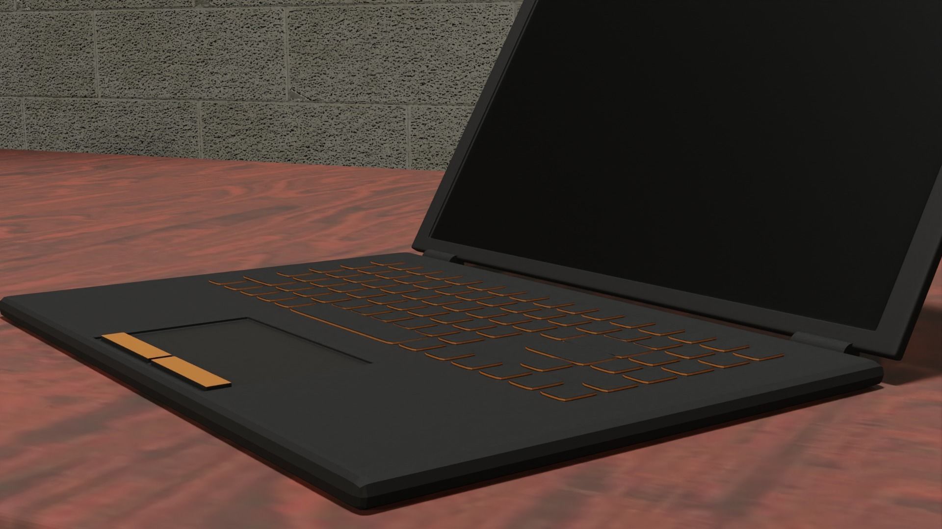 Simple laptop free 3D model | CGTrader