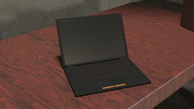 Simple laptop free 3D model | CGTrader