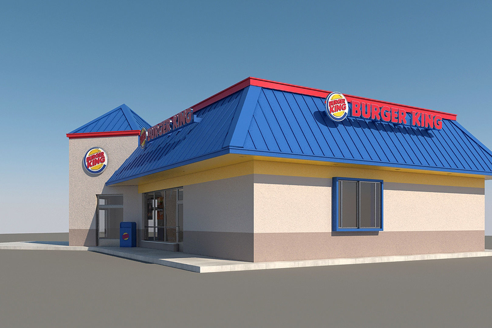 Fast Food Court Collection 3D model | CGTrader