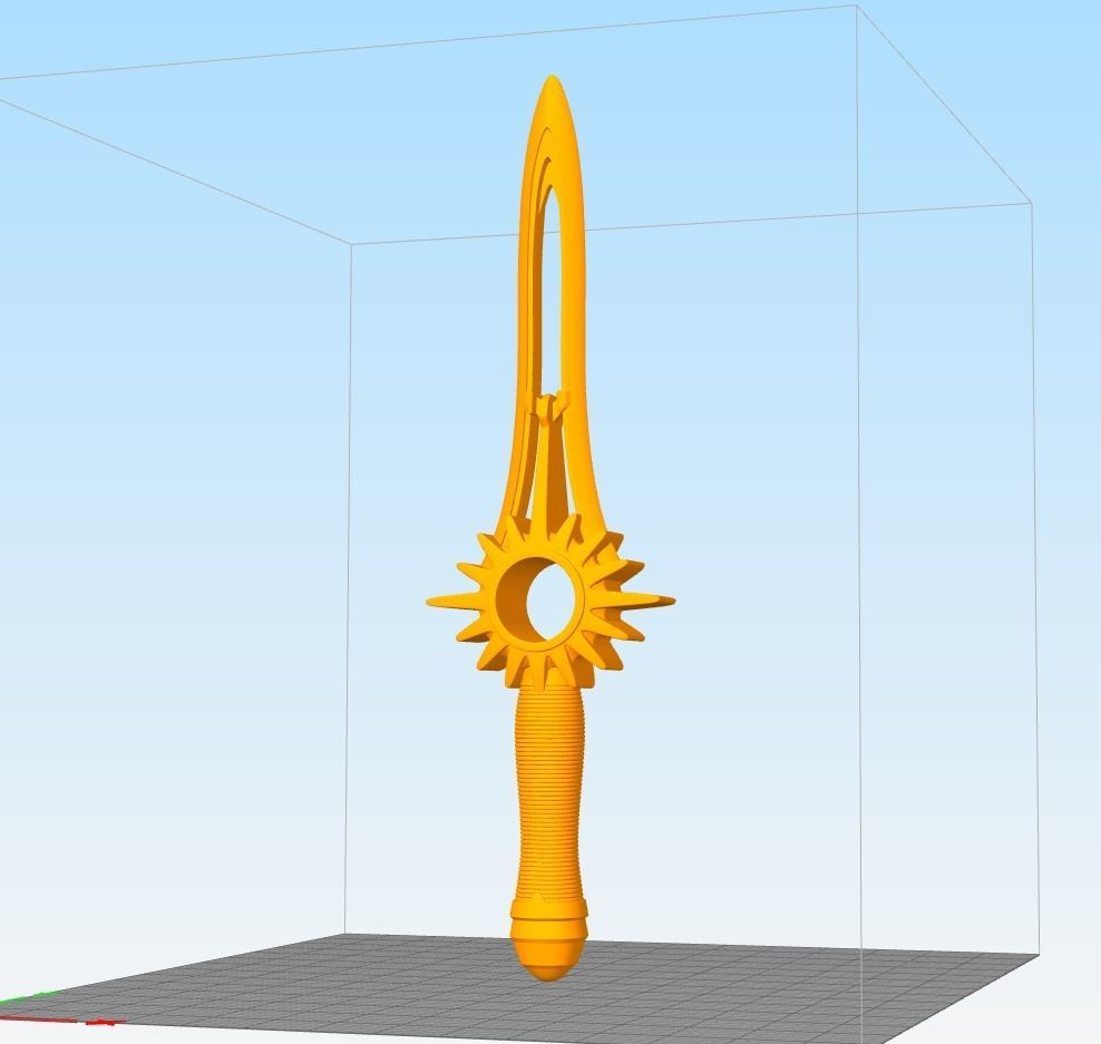 Crystal Sword Power Rangers Wild Force Gaoranger 3D print model 3D ...