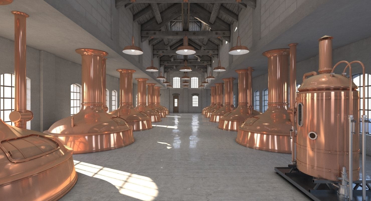 Brewery 001 3D model | CGTrader