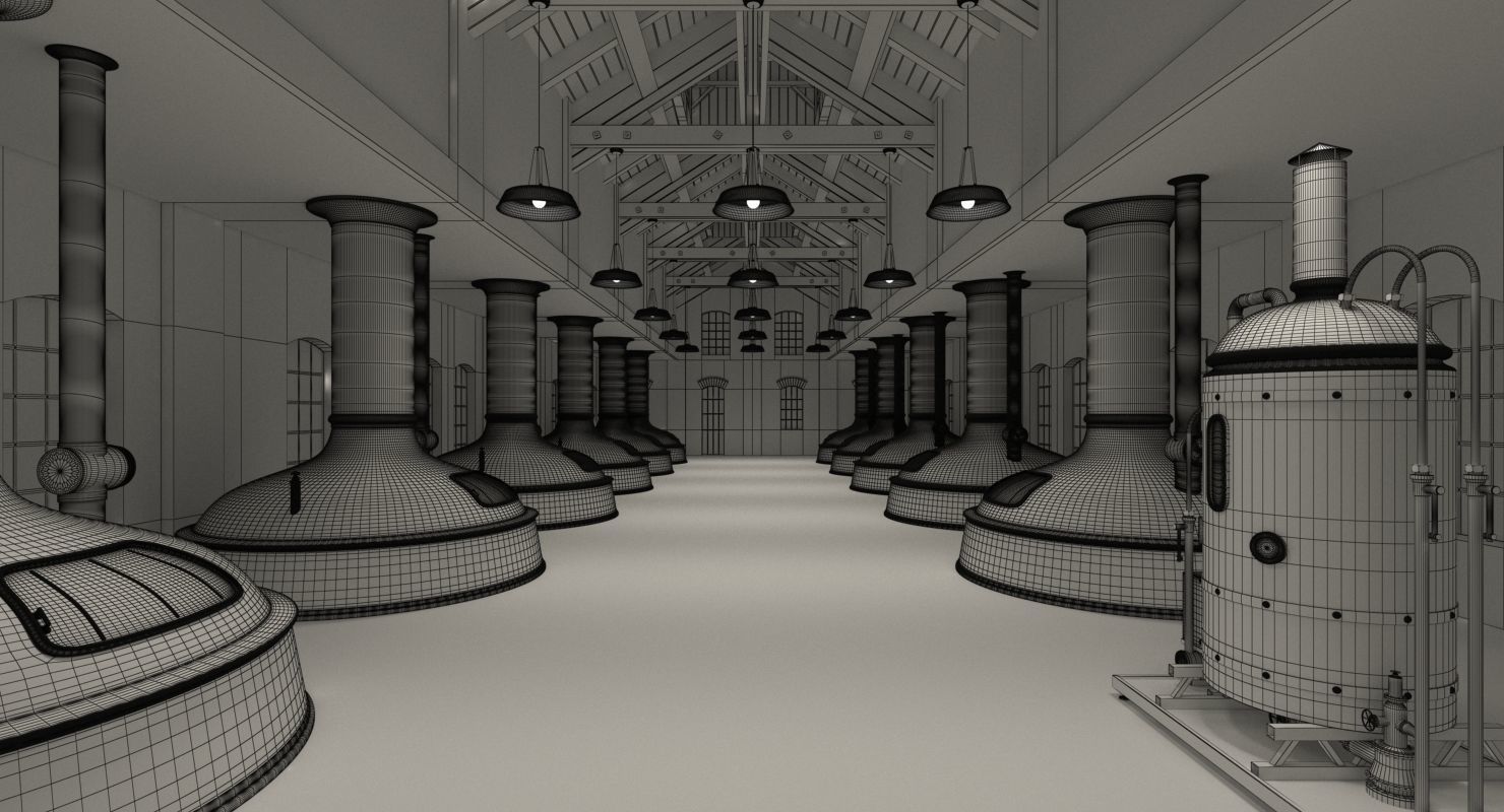 Brewery 001 3D model | CGTrader