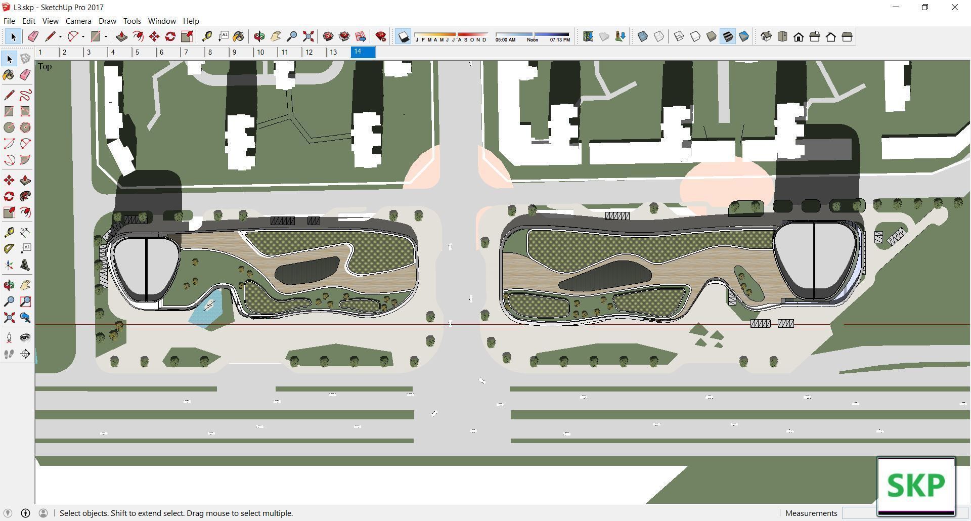 Sketchup Commercial Complex L3 3D model | CGTrader