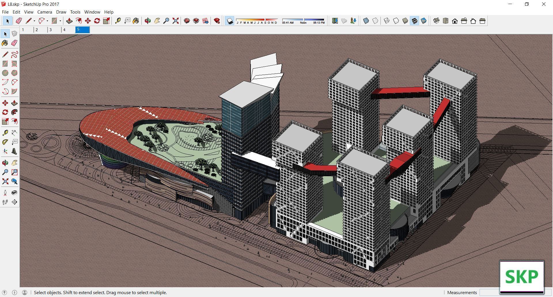 Sketchup Commercial Complex L8 3D model | CGTrader
