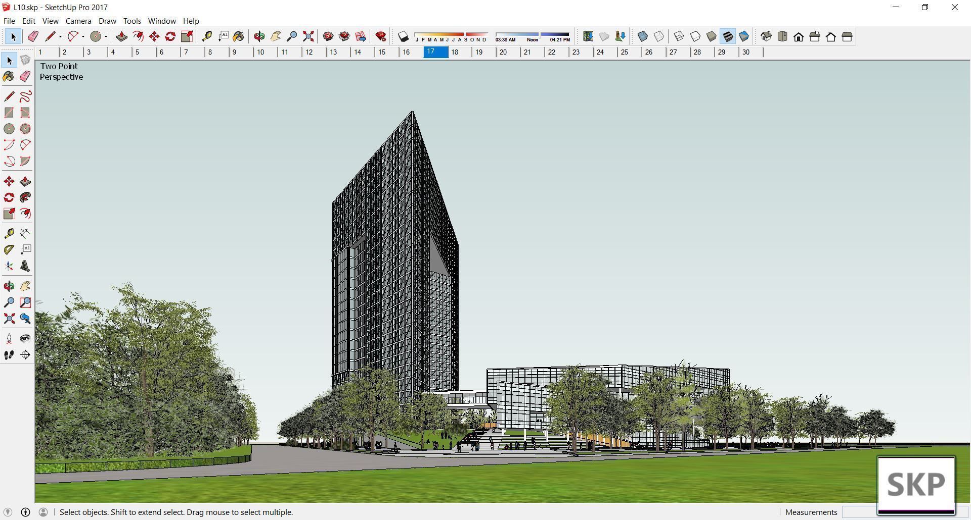 Sketchup Commercial Complex L10 3D model | CGTrader