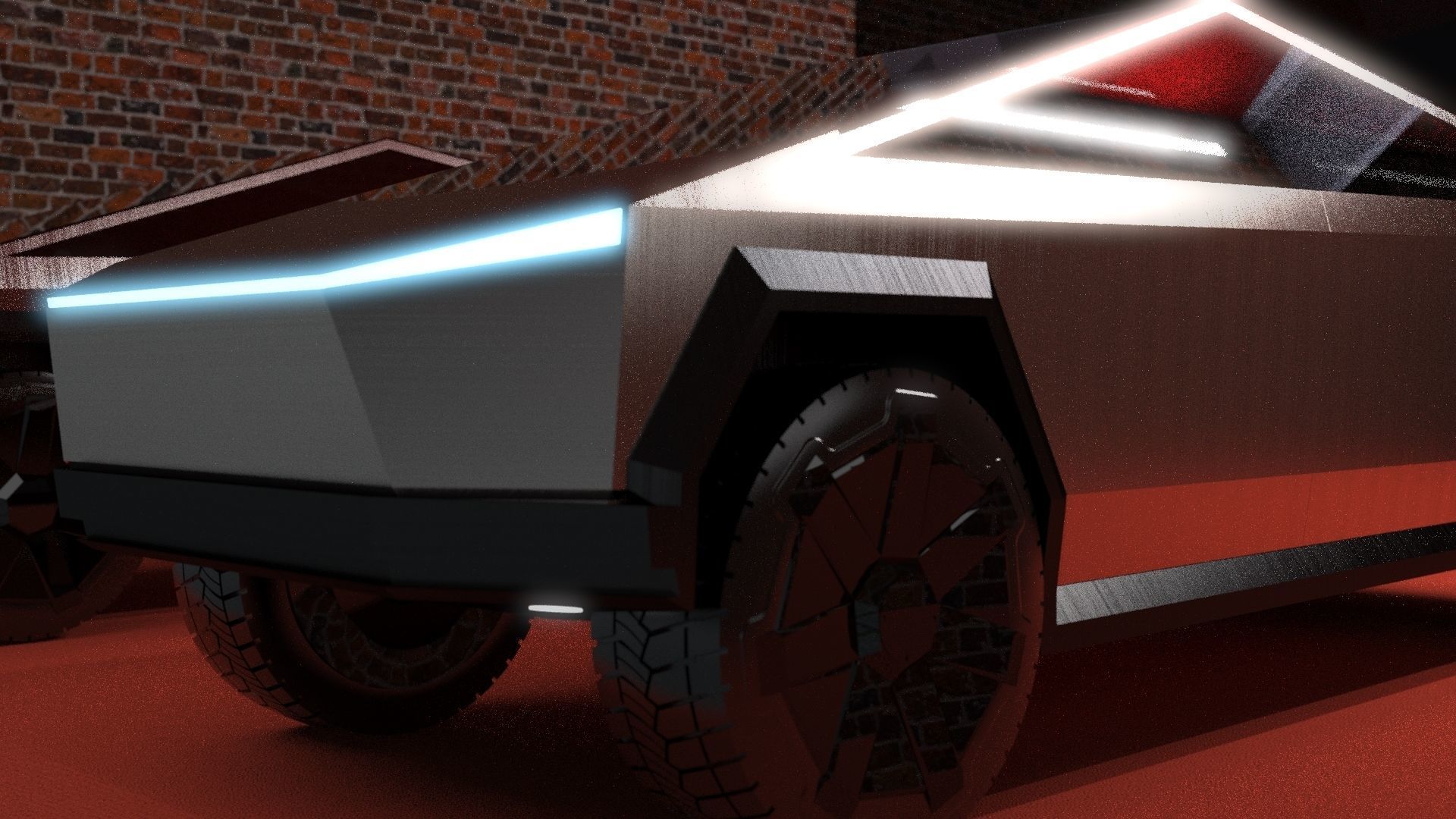 Tesla Cybertruck with SolidWorks and STL files 3D model animated | CGTrader