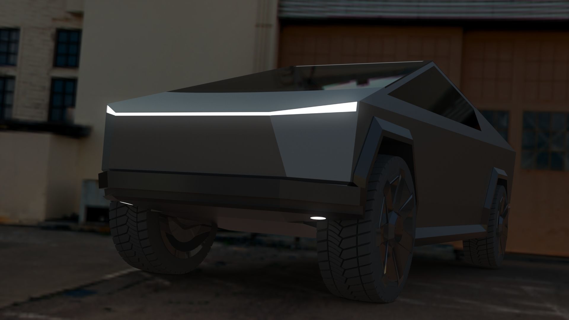 Tesla Cybertruck with SolidWorks and STL files 3D model animated | CGTrader