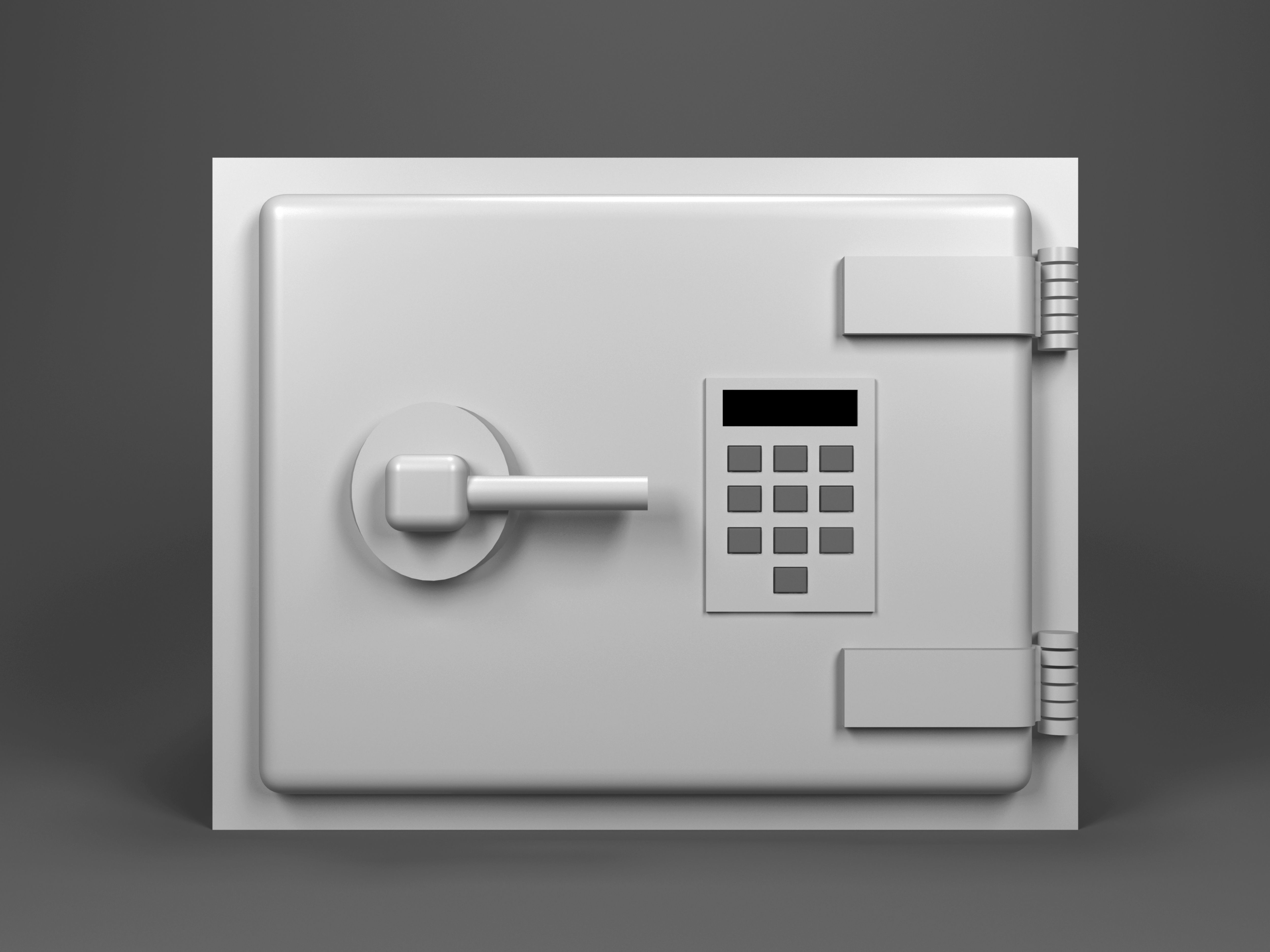 bank safe free 3D model | CGTrader