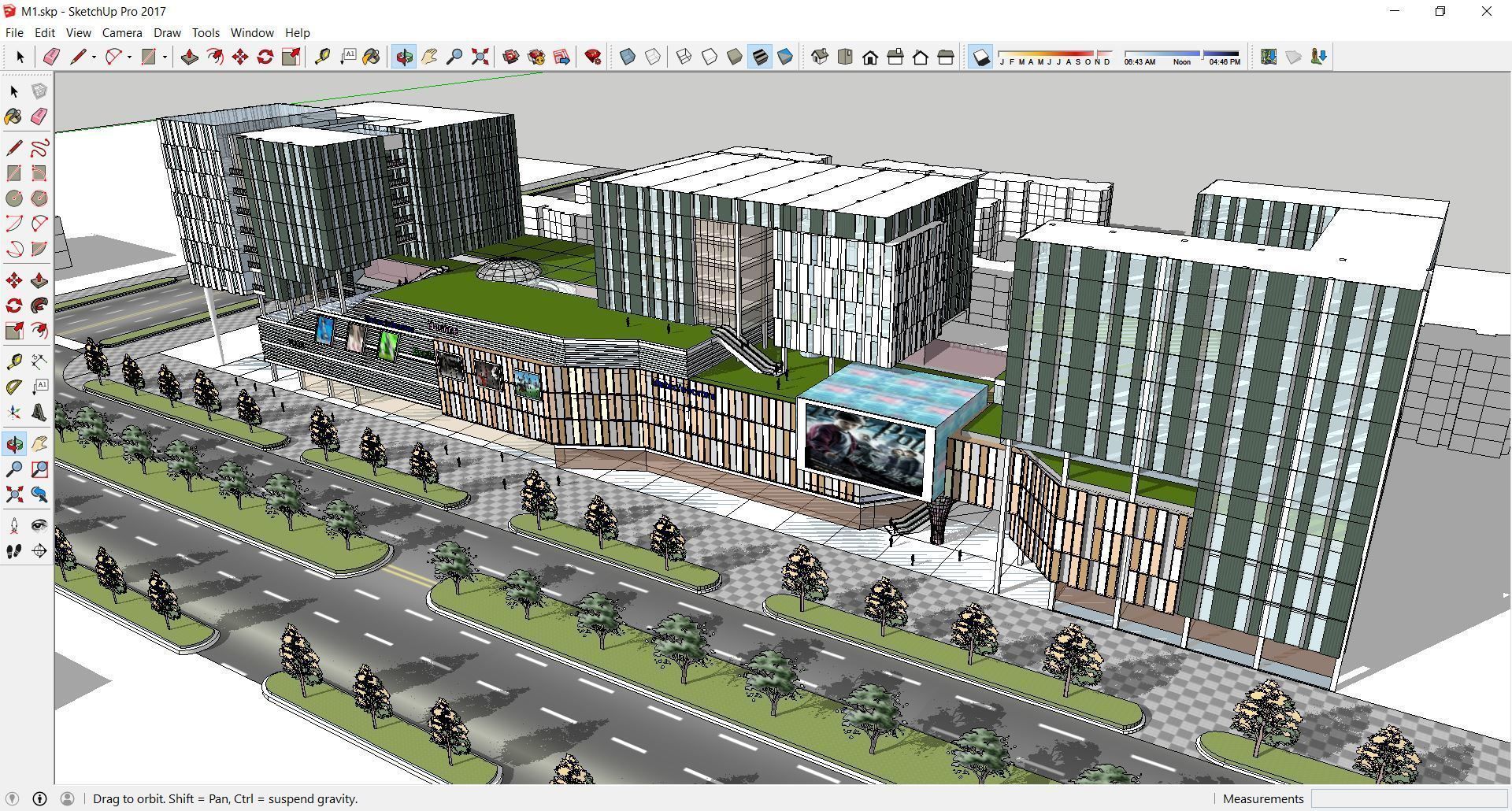 Sketchup Commercial Complex M1 3D model | CGTrader