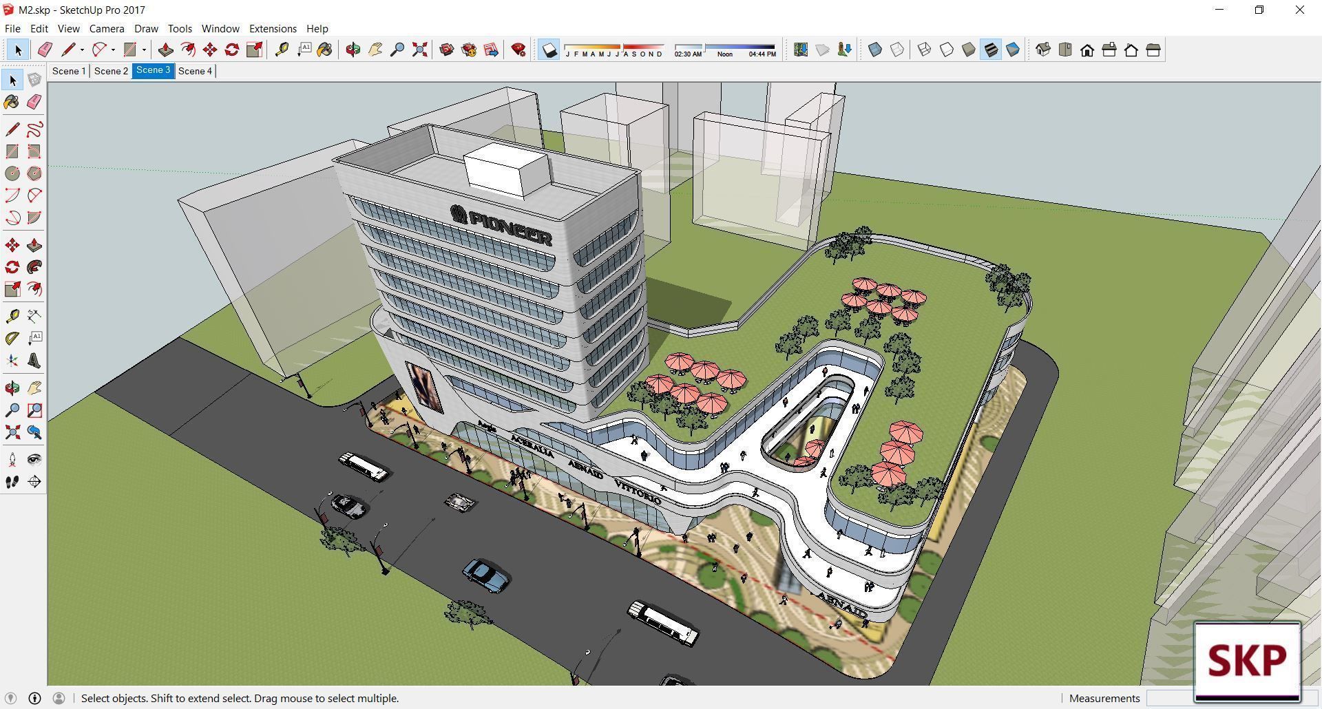 Sketchup Commercial Complex M2 3D model | CGTrader