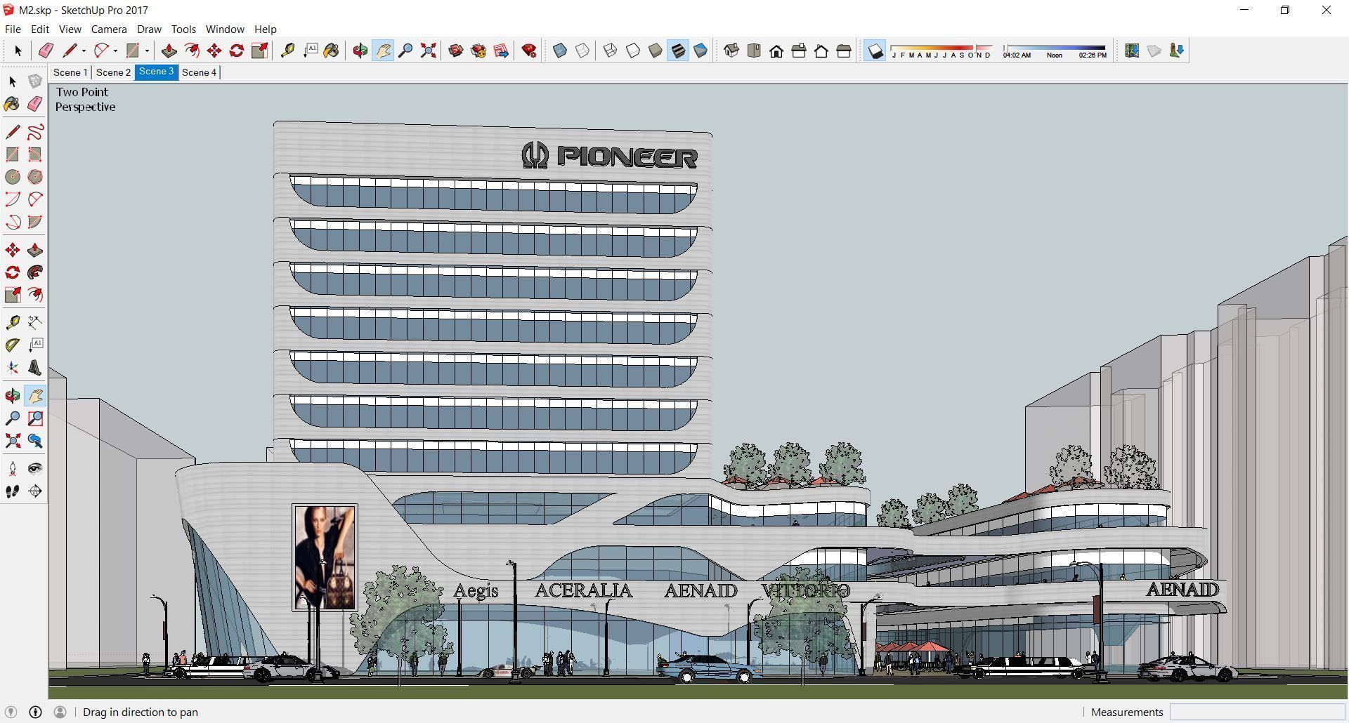 Sketchup Commercial Complex M2 3D model | CGTrader