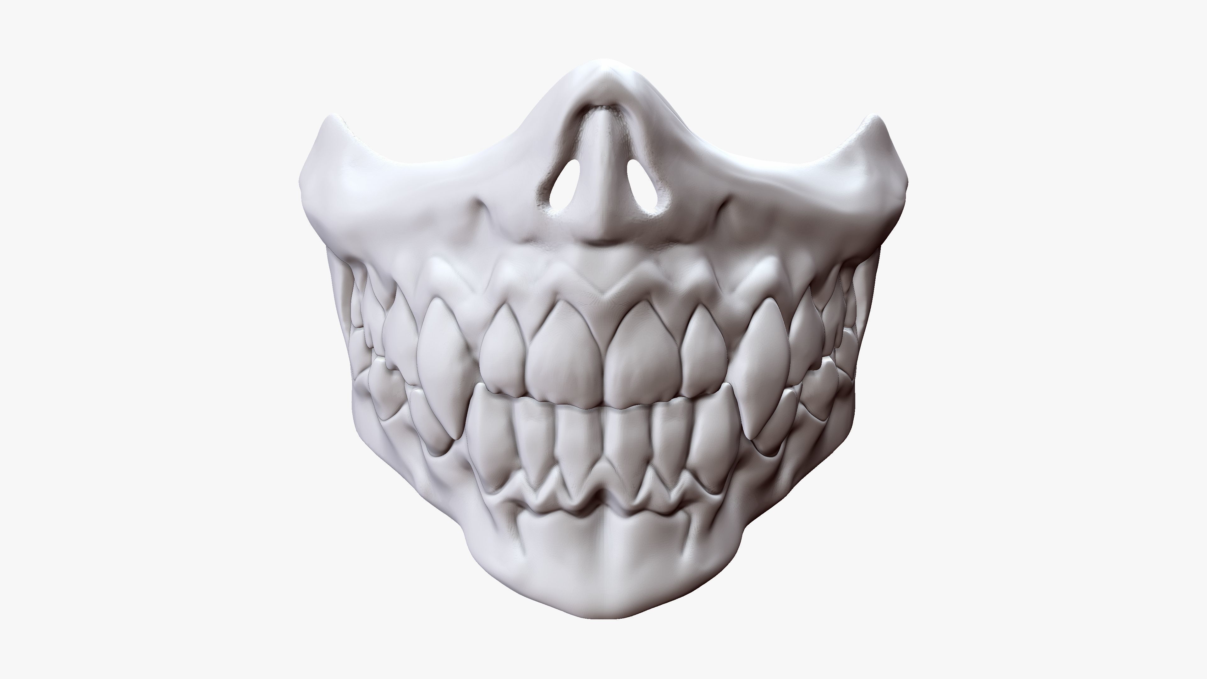 Skull Jaw Mask 3D model 3D printable | CGTrader