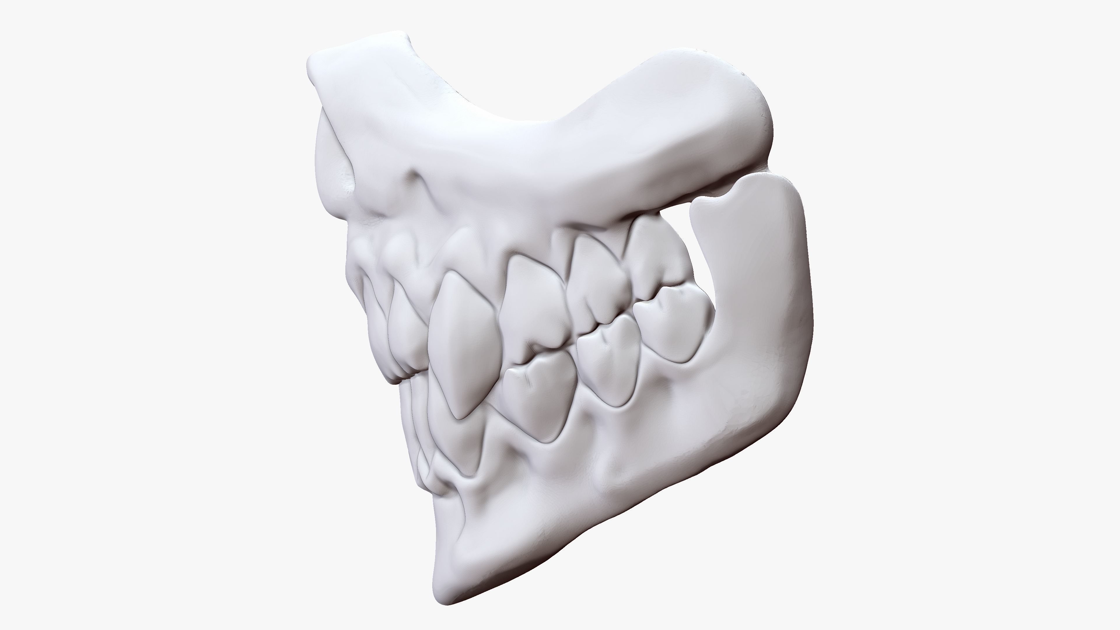Skull Jaw Mask 3D model 3D printable | CGTrader