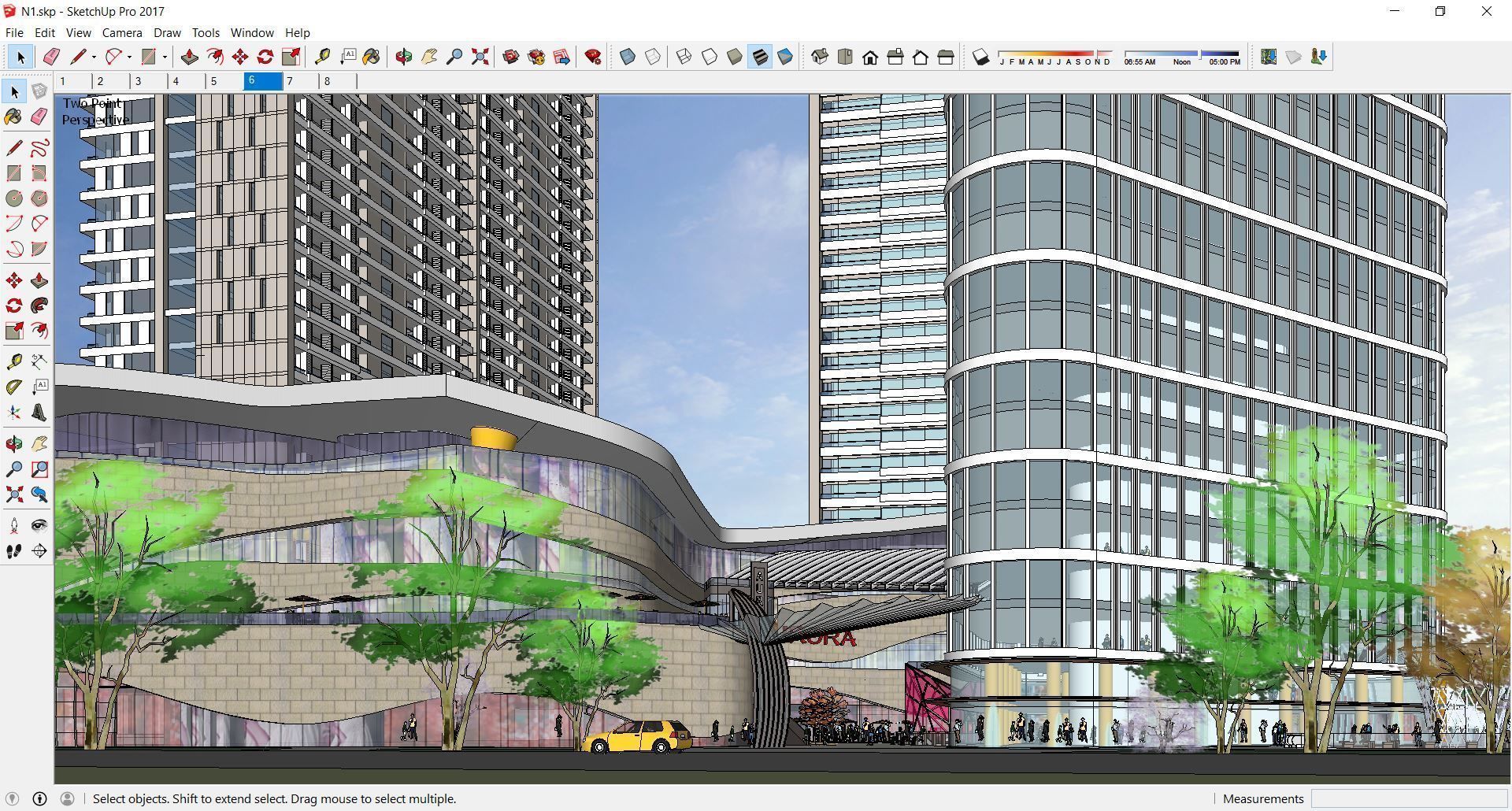 Sketchup Commercial Complex N1 3D model | CGTrader