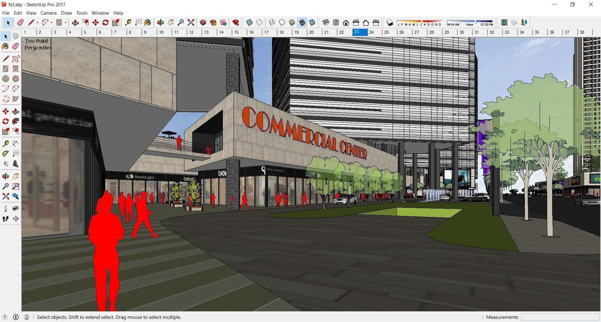 Sketchup Commercial Complex N3 3D model | CGTrader