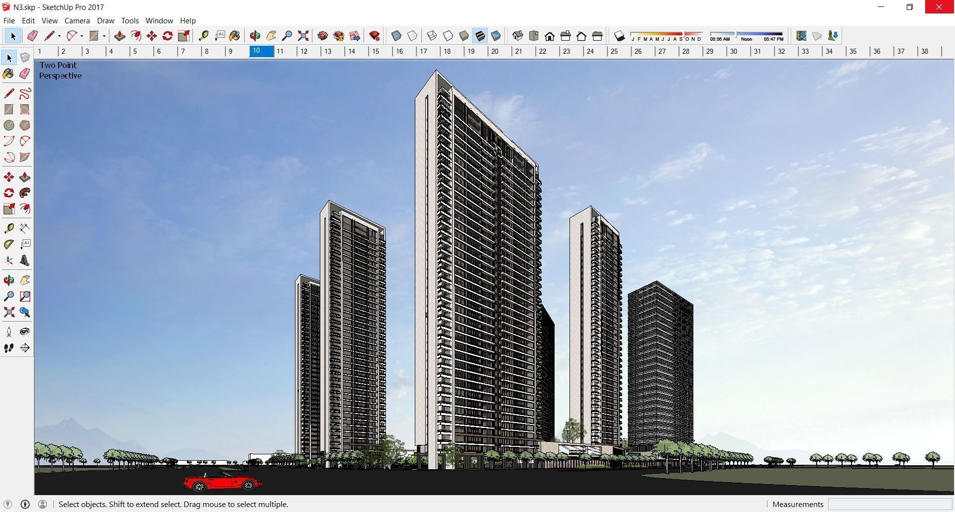 Sketchup Commercial Complex N3 3D model | CGTrader