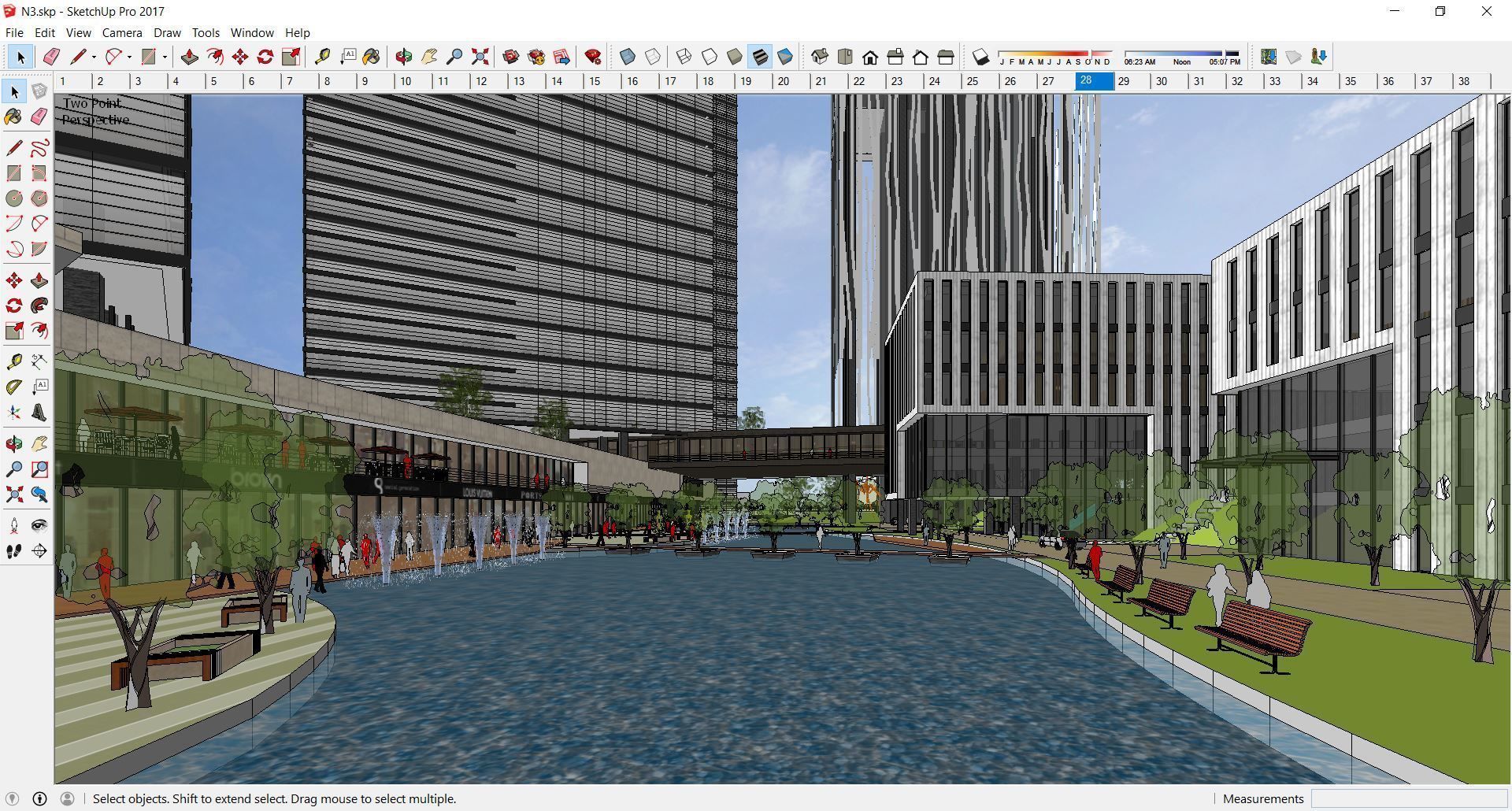 Sketchup Commercial Complex N3 3D model | CGTrader