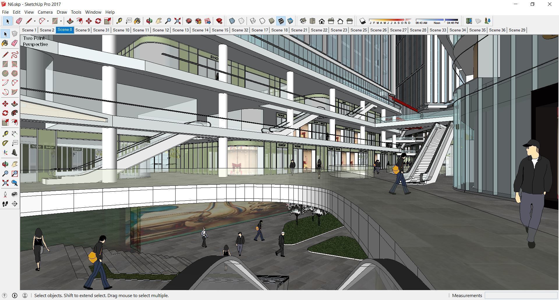 Sketchup Commercial Complex N6 3D model | CGTrader