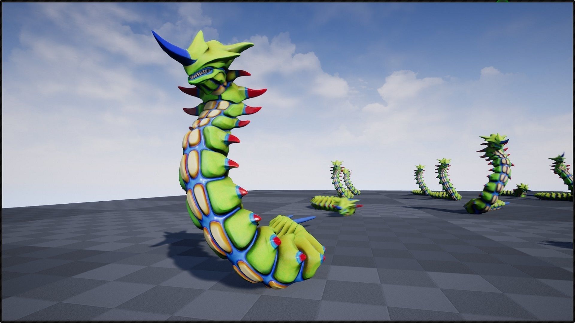 3D model Giant worm 2 VR / AR / low-poly | CGTrader