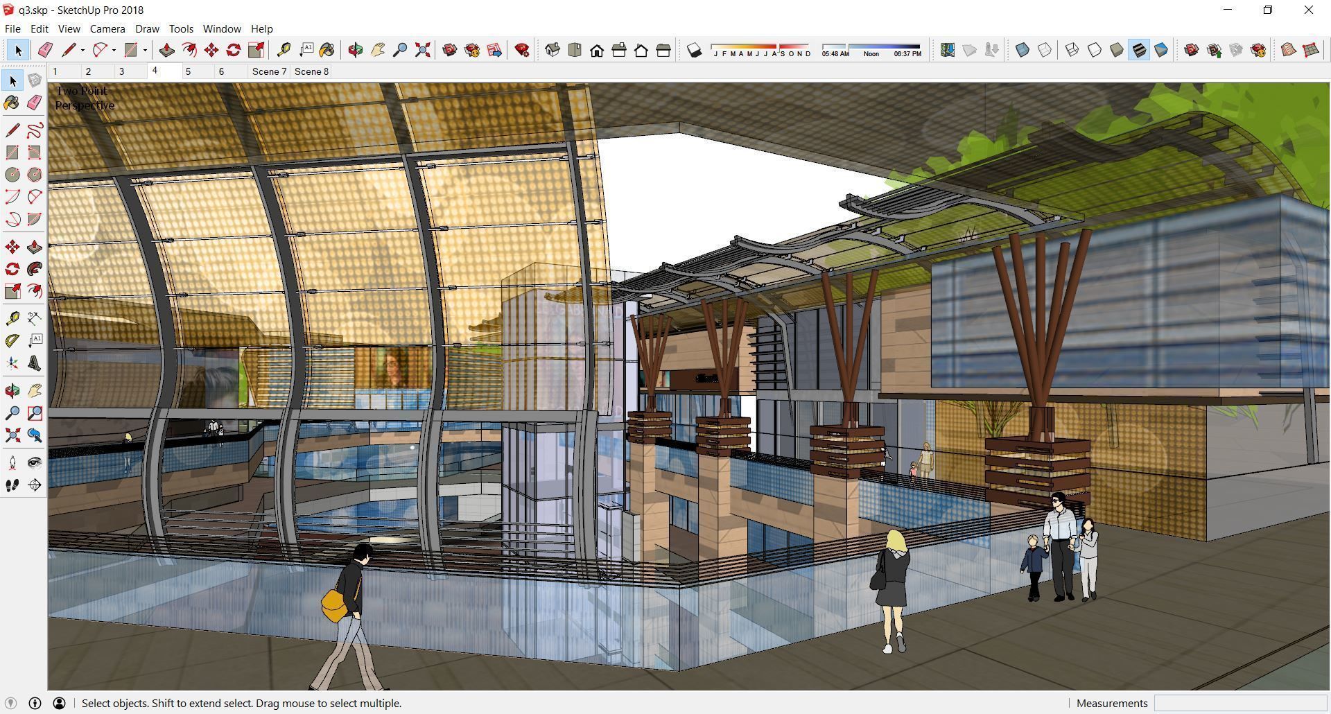 Sketchup Commercial Complex Q3 3D model | CGTrader