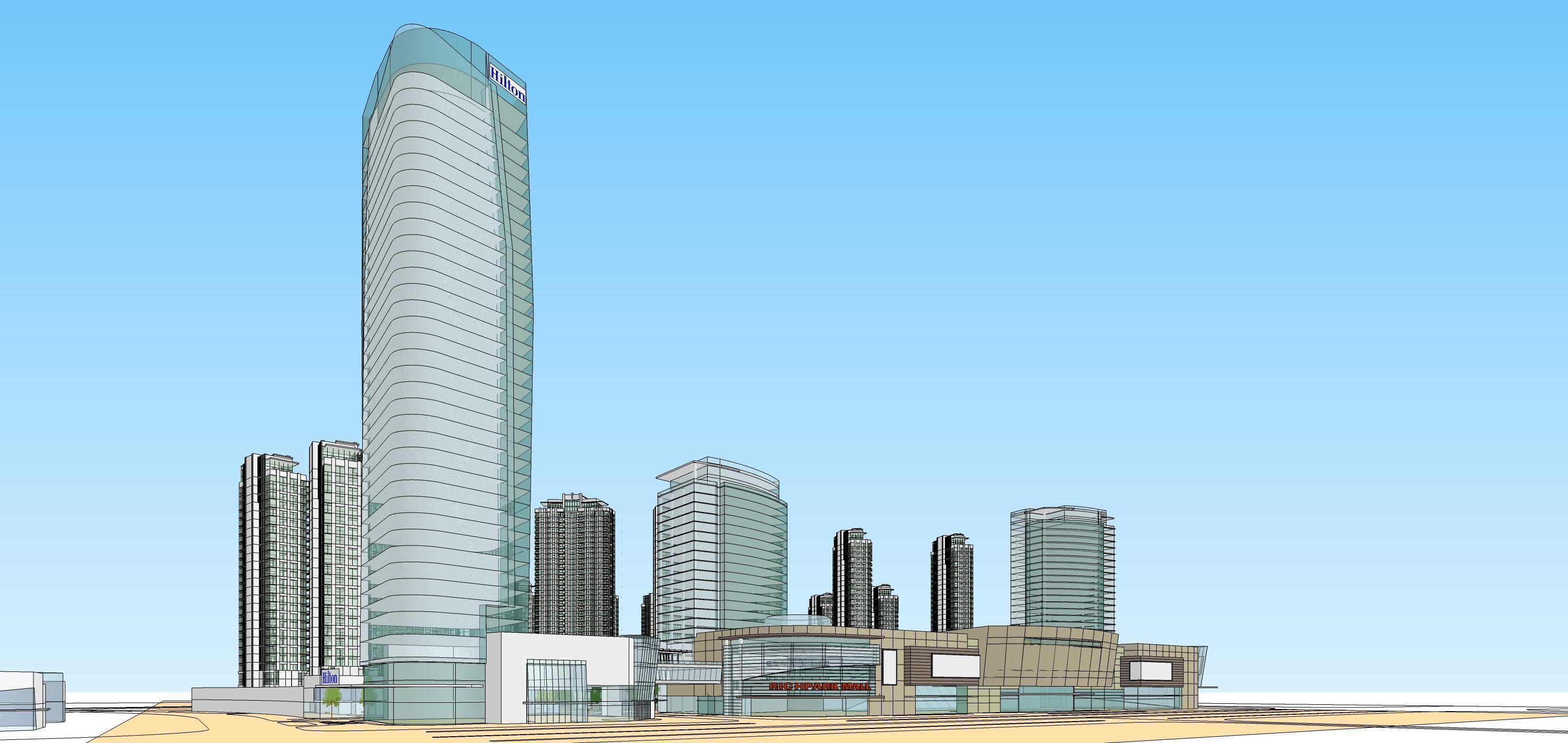 Sketchup Commercial Complex S2 free 3D model | CGTrader