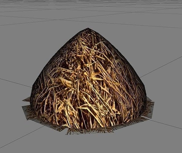 3D model haystack pile of straw VR / AR / low-poly | CGTrader
