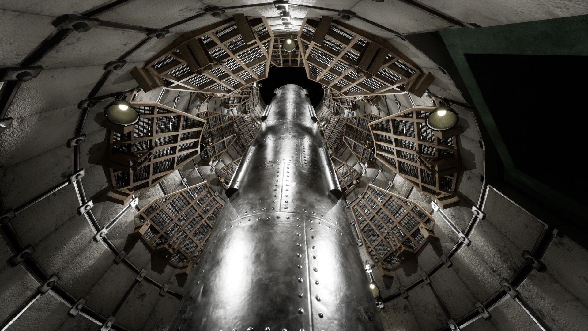 3D model Nuclear Missile Launch Bunker - Environment VR / AR / low-poly ...